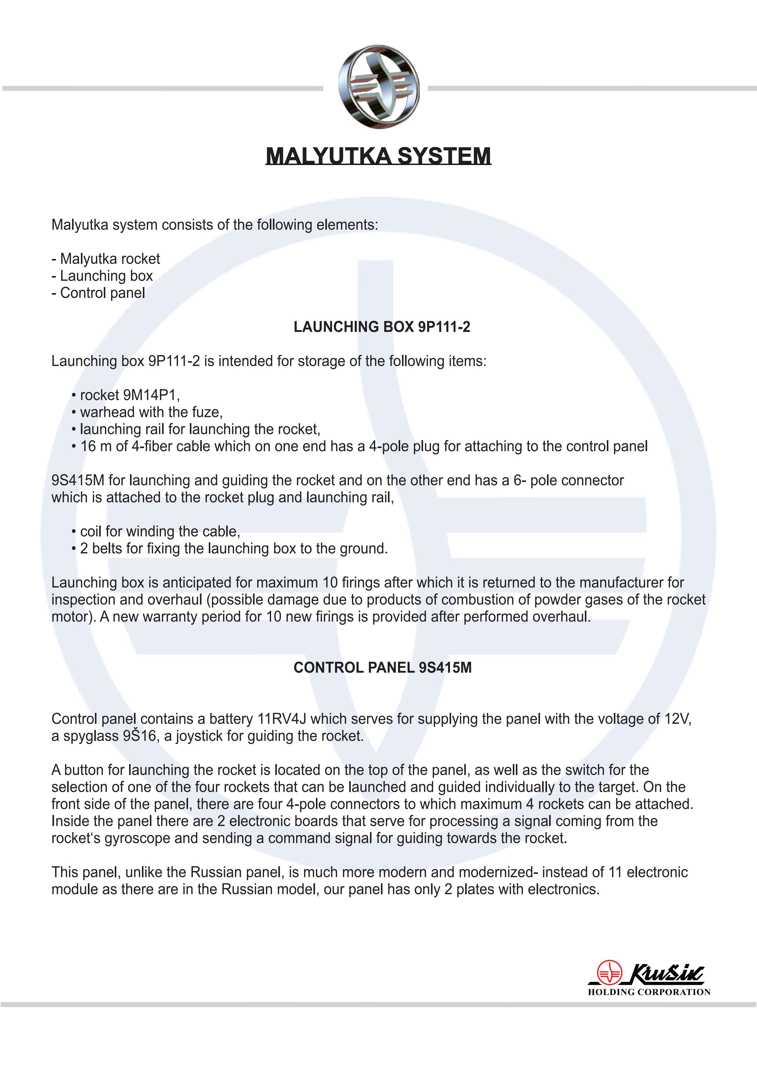 krusik.rs - Malyutka system